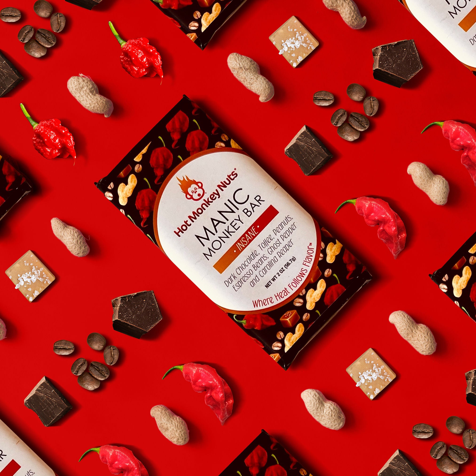 Buy Now | Spicy Artisanal Peanuts & Chocolates | Hot Monkey Nuts