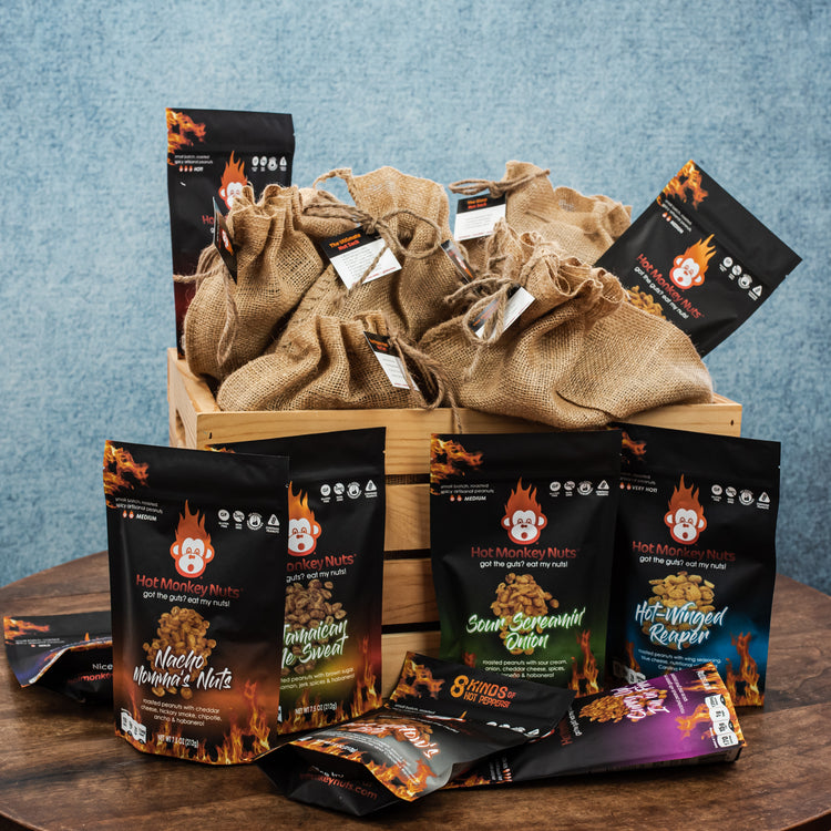 Buy Now | Spicy Artisanal Peanuts & Chocolates | Hot Monkey Nuts