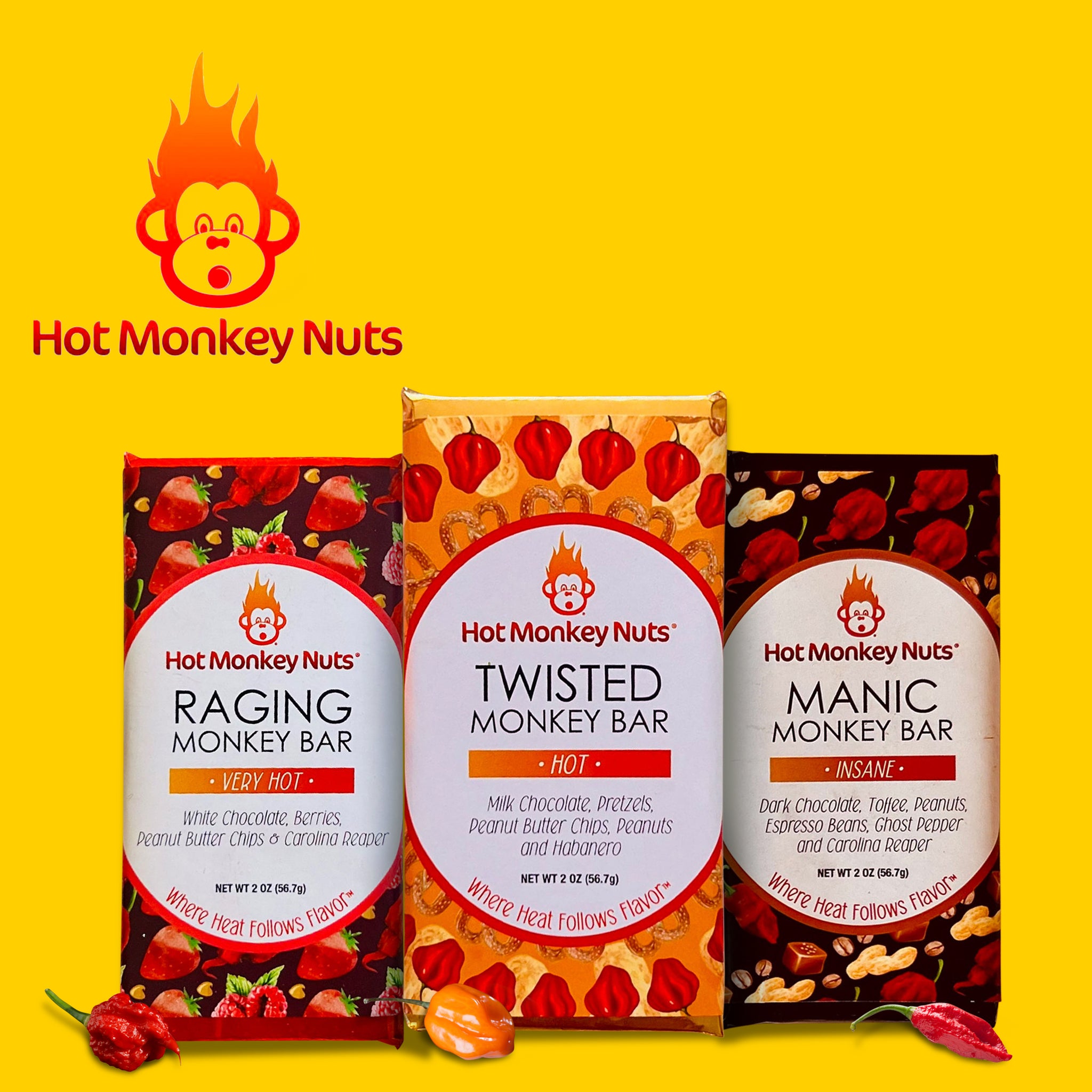 Buy Now | Spicy Artisanal Peanuts & Chocolates | Hot Monkey Nuts
