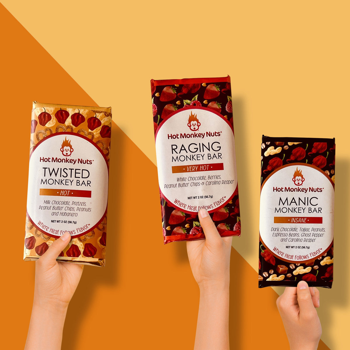 3-Pack of Spicy Chocolate Bars - Where Heat Follows Flavor™ – Hot ...